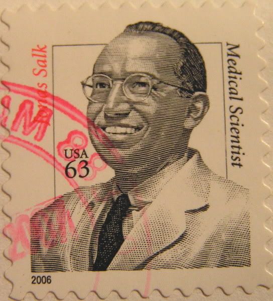 Jonas Salk Medical Scientist - Stamp Community Forum