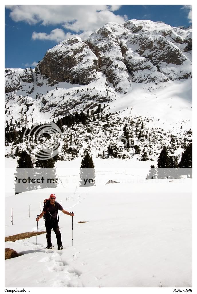 Ciaspolando in val Duron (Val di Fassa - Rosengarten)