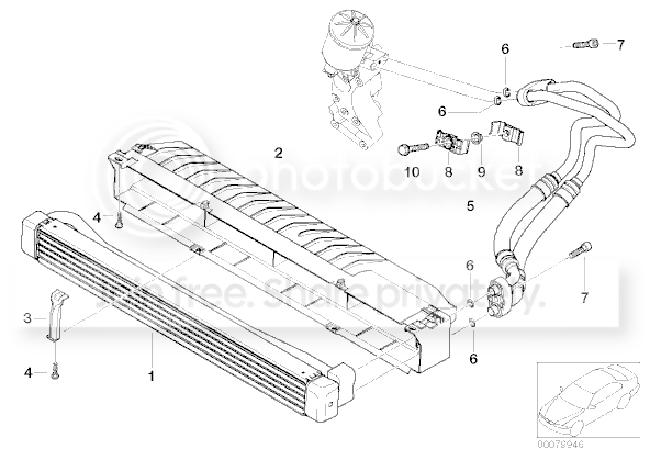 S54 Oil Cooler and Lines