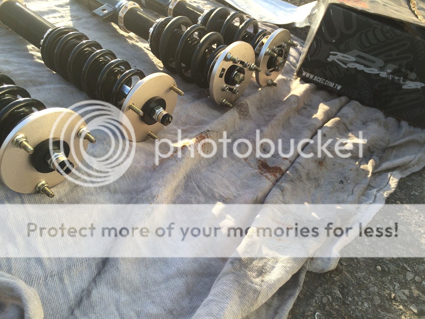 BMW E38 740i BC Racing Coilovers, Mint Condition in box with spanners ...